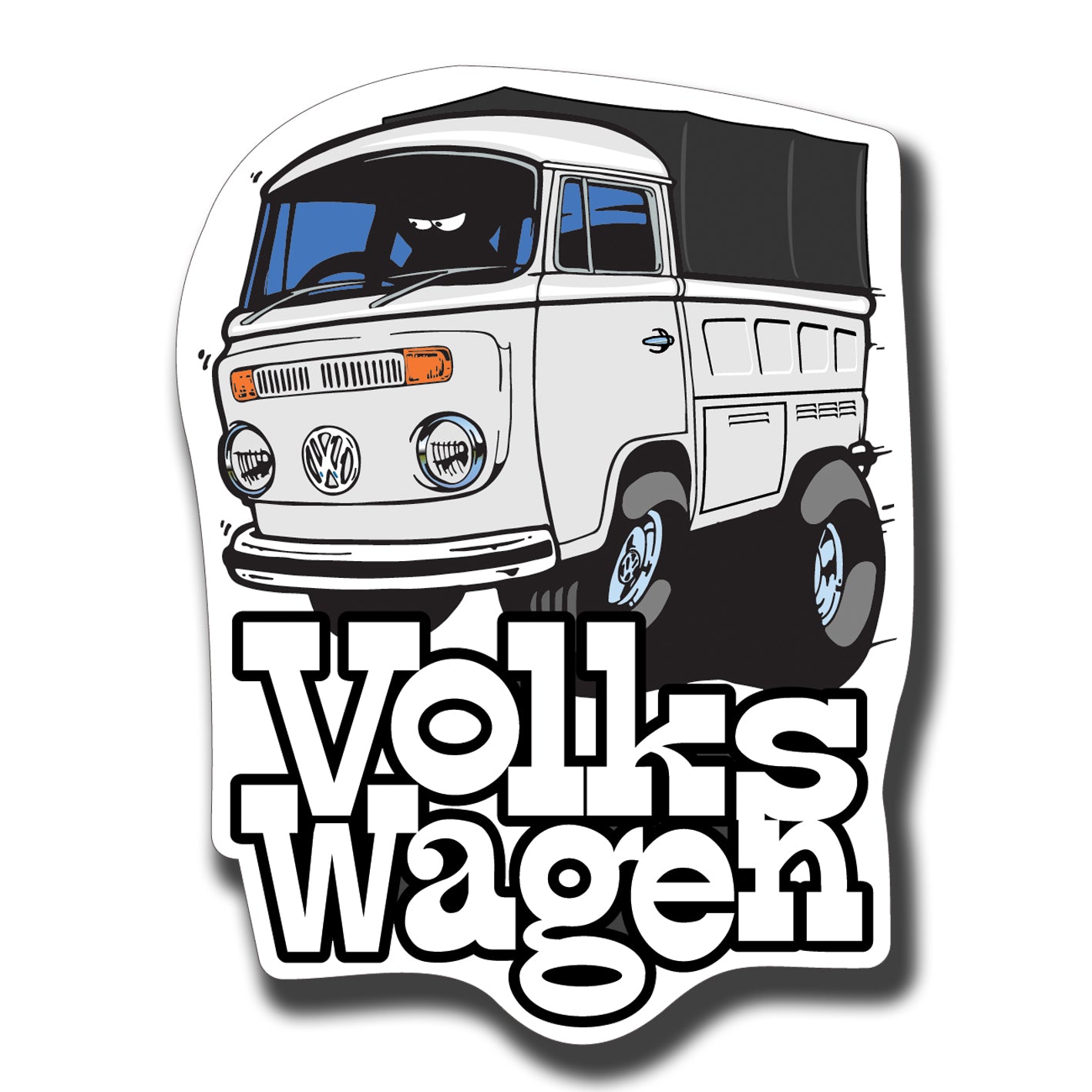 Late Bay Kombi Single Cab Sticker – Forty Horse