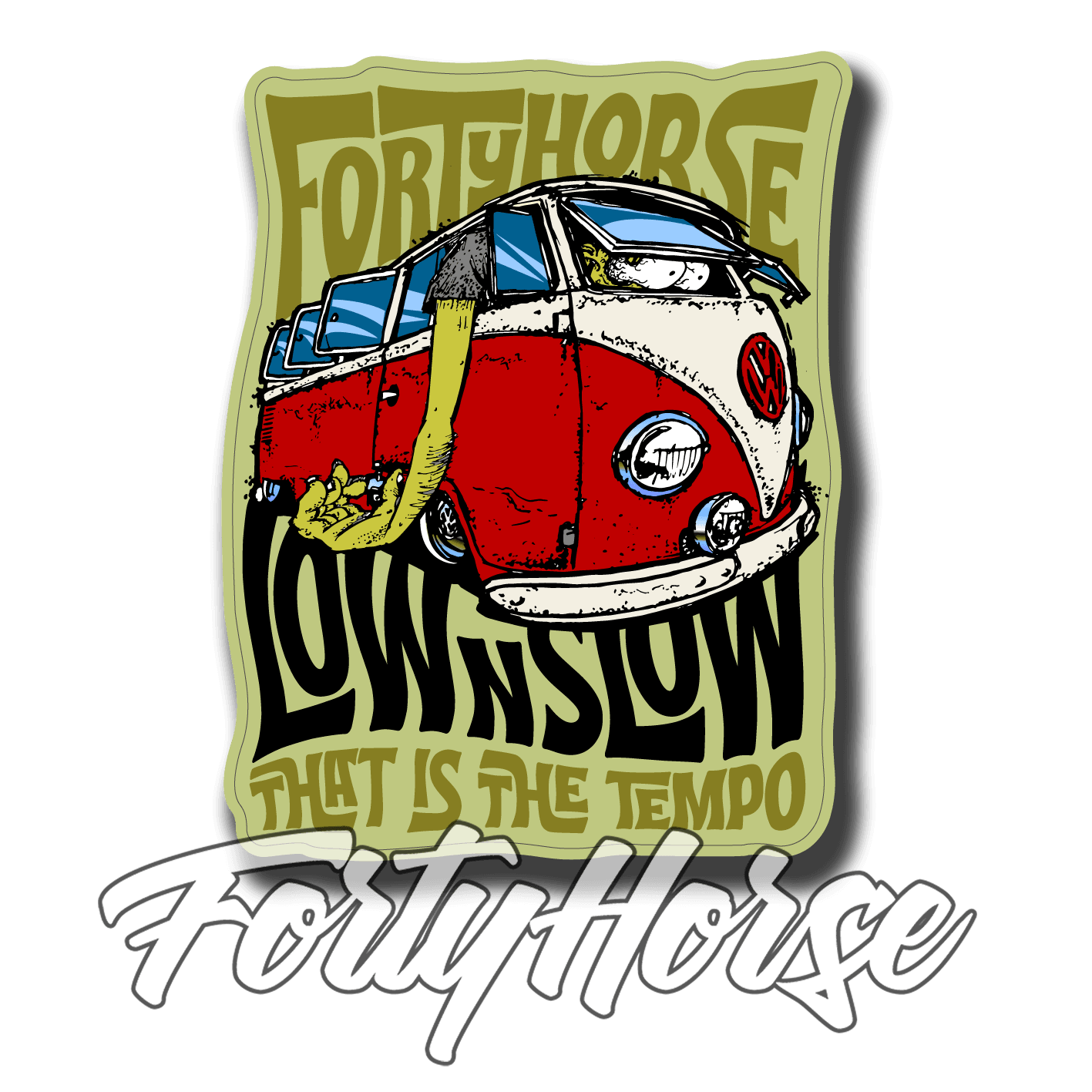 Low n Slow 2021 Split Kombi Sticker – Forty Horse