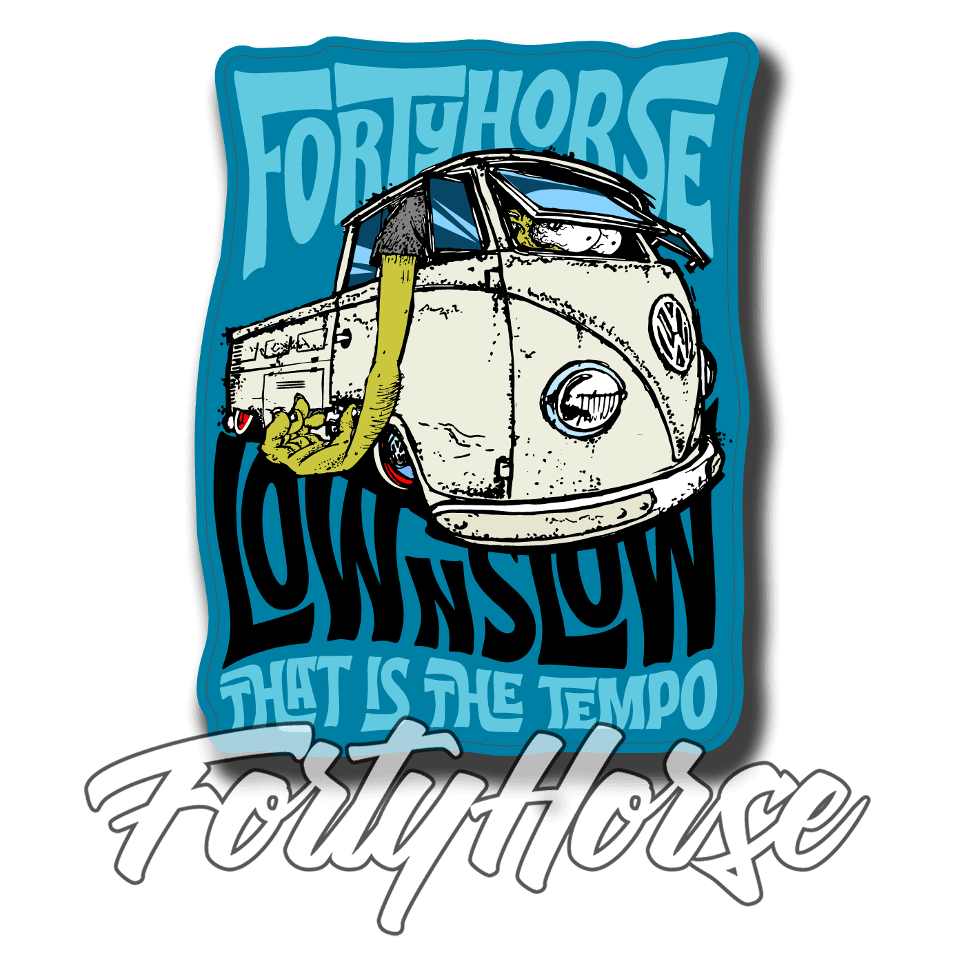 Low n Slow 2021 Split Kombi Single Cab Sticker – Forty Horse