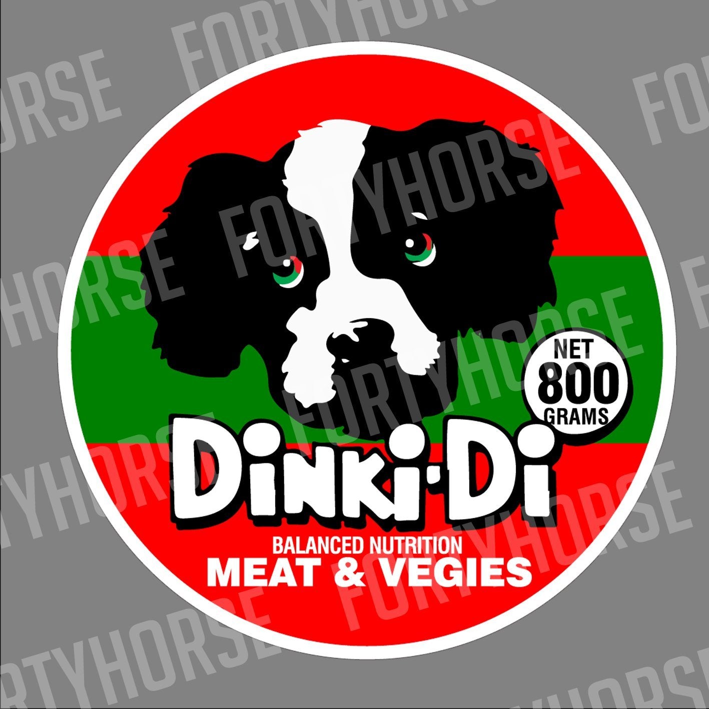 Dinki Di Sticker – Forty Horse