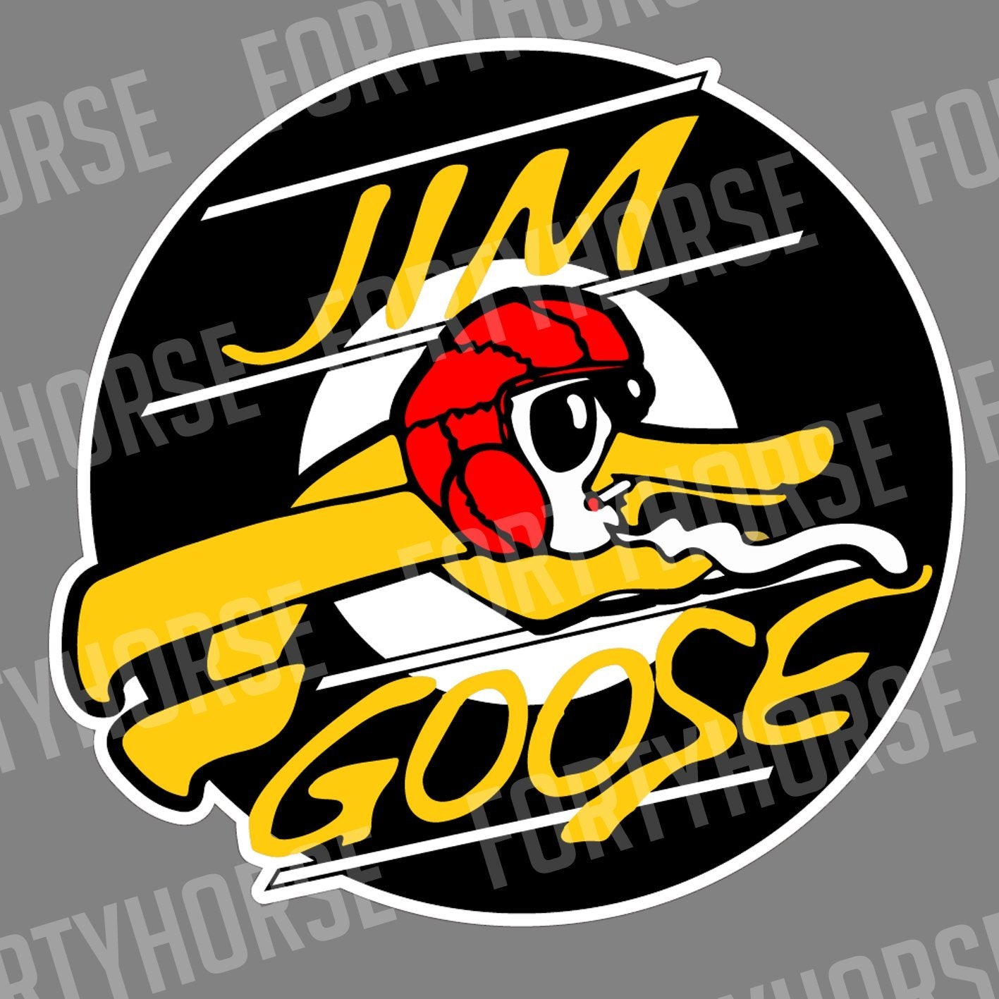 Jim Goose Sticker – Forty Horse