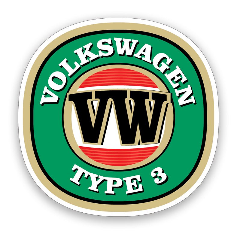 Beer VW Type 3 Sticker – Forty Horse